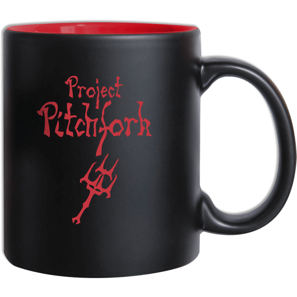 Porzellantasse Project Pitchfork "“Gravur Logo” Premium Kollektion"