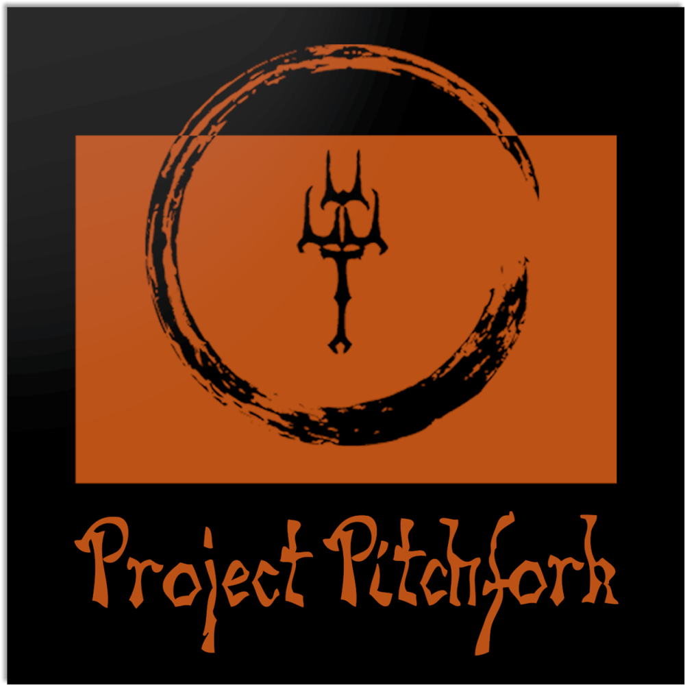 Aufkleber Project Pitchfork "Forke mit Ensō Symbol" - fantotal.de