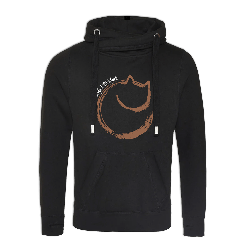 Cross Neck Hoodie Project Pitchfork ""Mina, The Ensō Cat" Premium Col