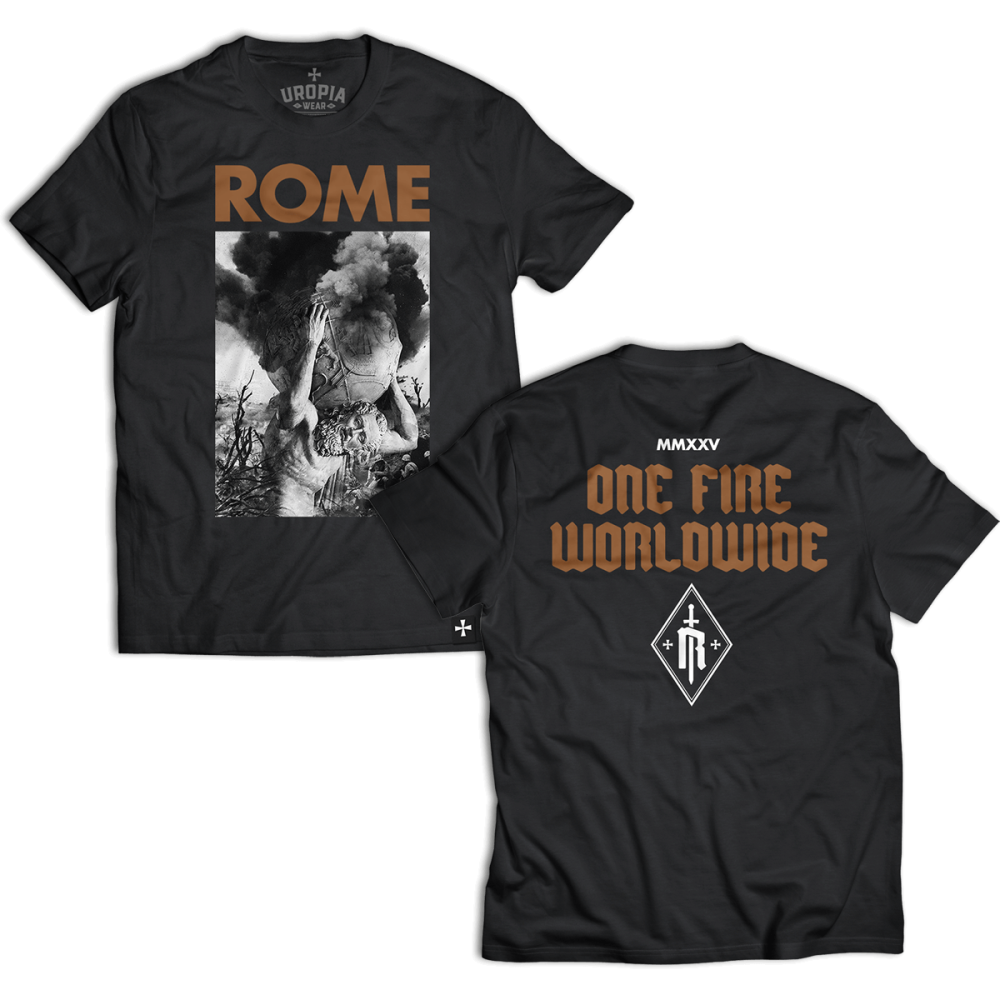 T-Shirt ROME "One Fire Worldwide MMXXV" - www.fantotal.de Onlineshop