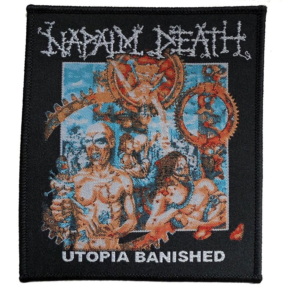 Patch Napalm Death "Utopia Banished Black Border" - www.fantotal.de O